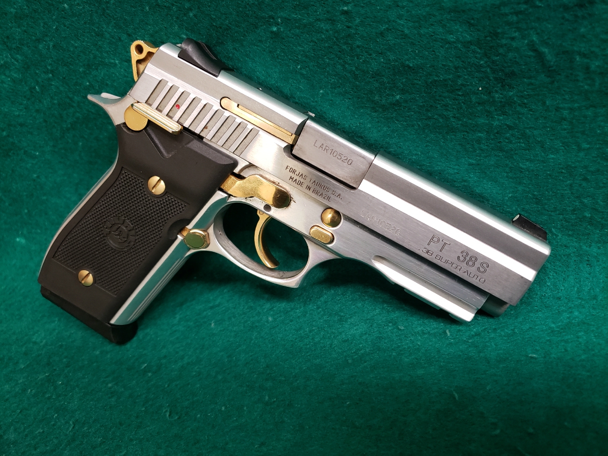 Taurus Model Pt 38s Da/Sa W-Decocker 4 Inch Barrel Stainless Slide ...