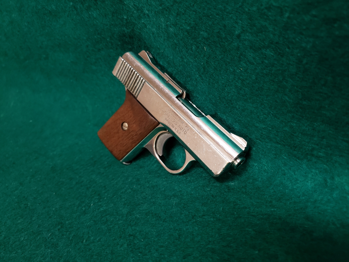 Raven Arms Model Raven Mp-25. Nickel Plated Pocket Pistol. Works Well ...