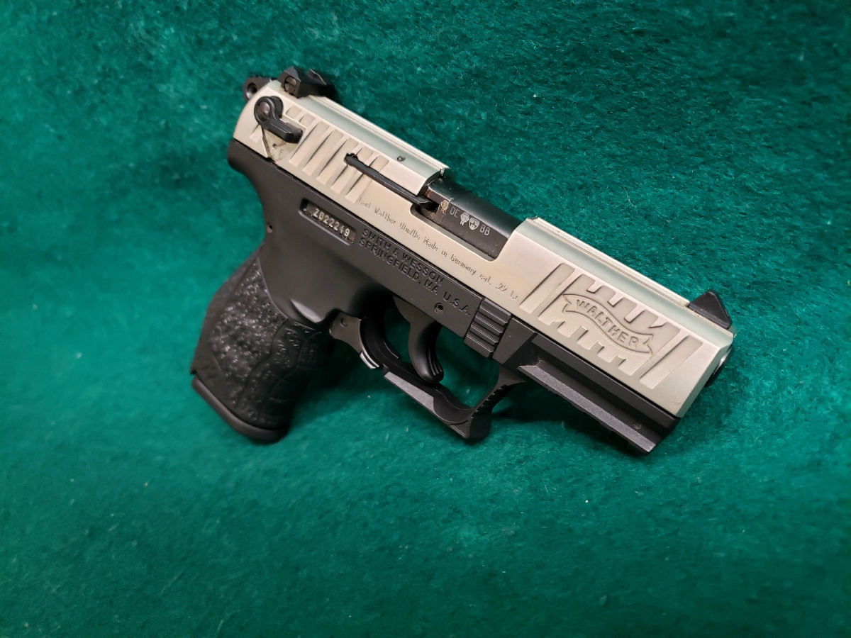 Walther Model P22. Black W-Silver Slide. Da/Sa. 3.5 Inch Barrel. W-One ...