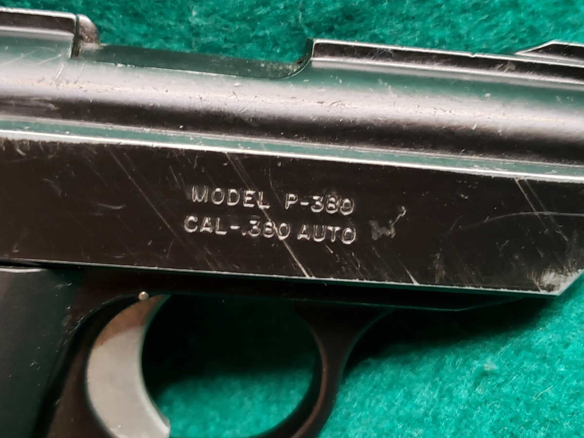 Davis Industries Model P-380. Blued. 3 Inch Barrel. W-One 5 Round ...
