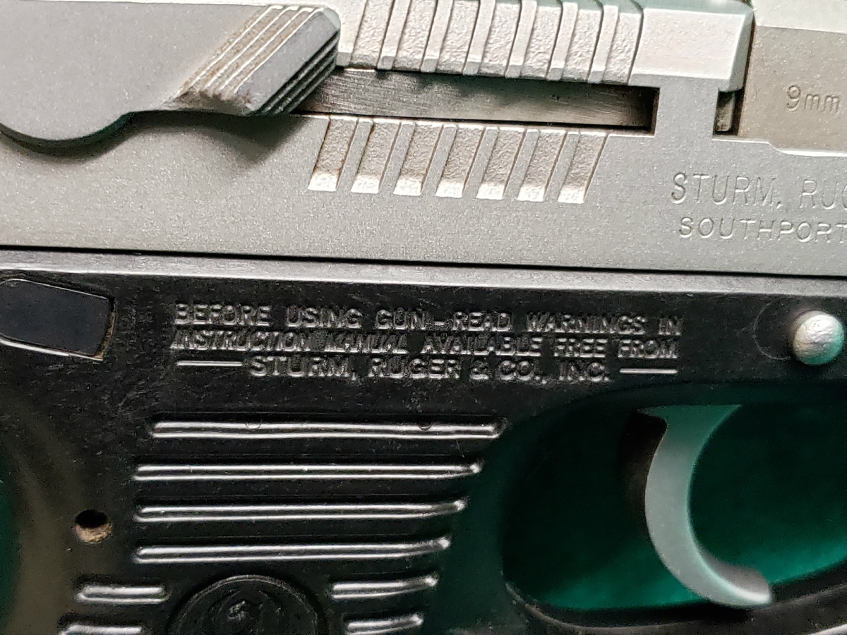 Ruger Model P95dc - Double Action. 4 Inch Barrel. Decocker Only. In ...