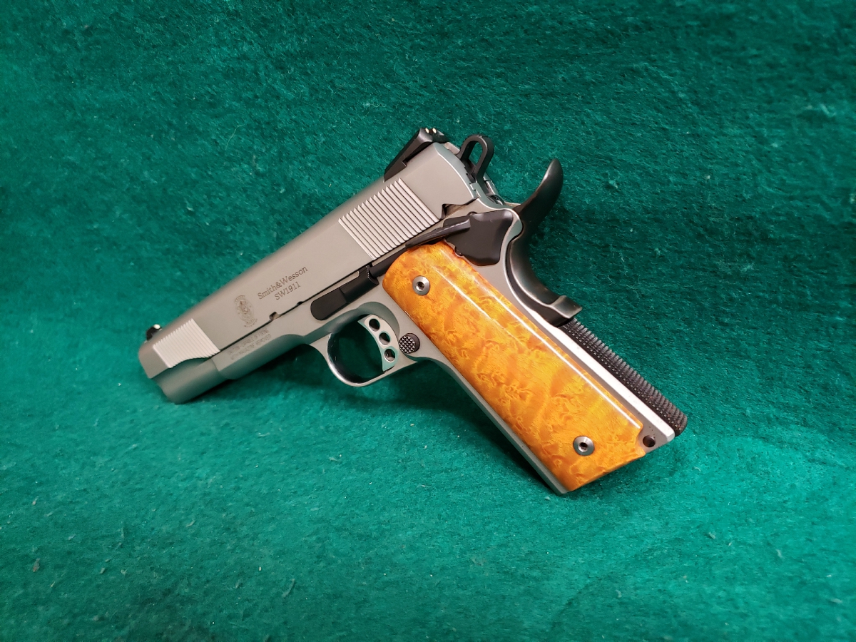 Smith & Wesson Model Sw1911 - 5 Inch Barrel. Stainless. Fixed Sights. W ...