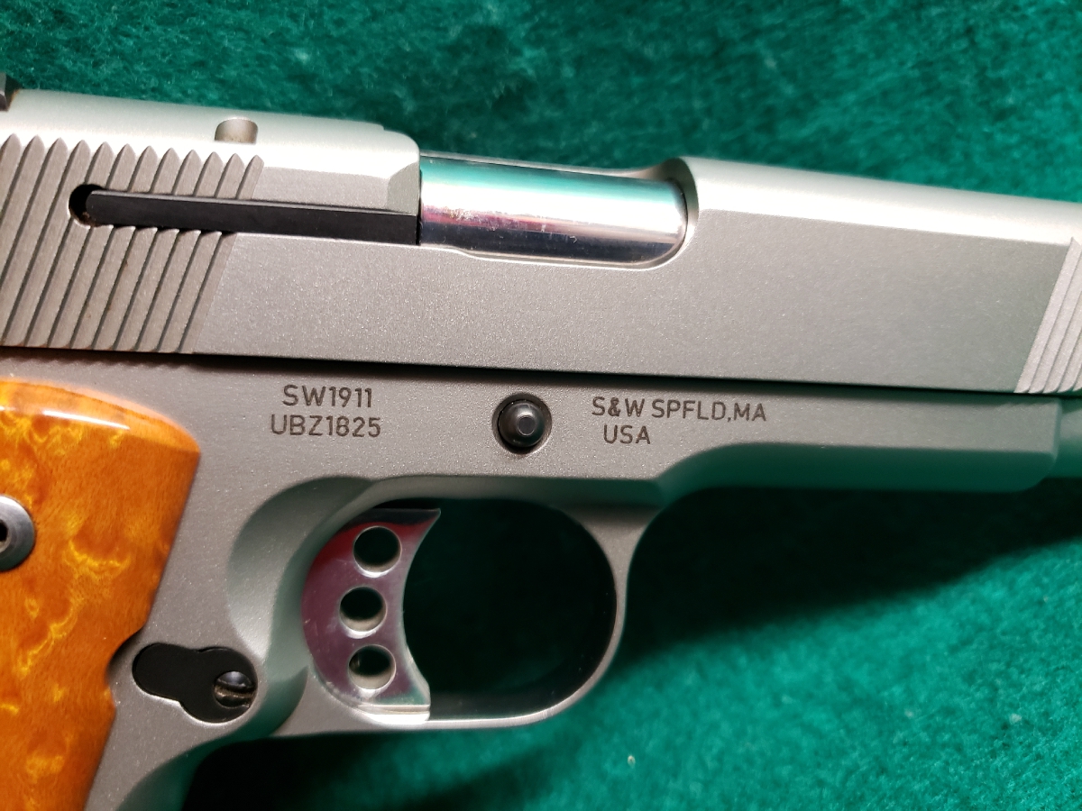 Smith & Wesson Model Sw1911 - 5 Inch Barrel. Stainless. Fixed Sights. W ...