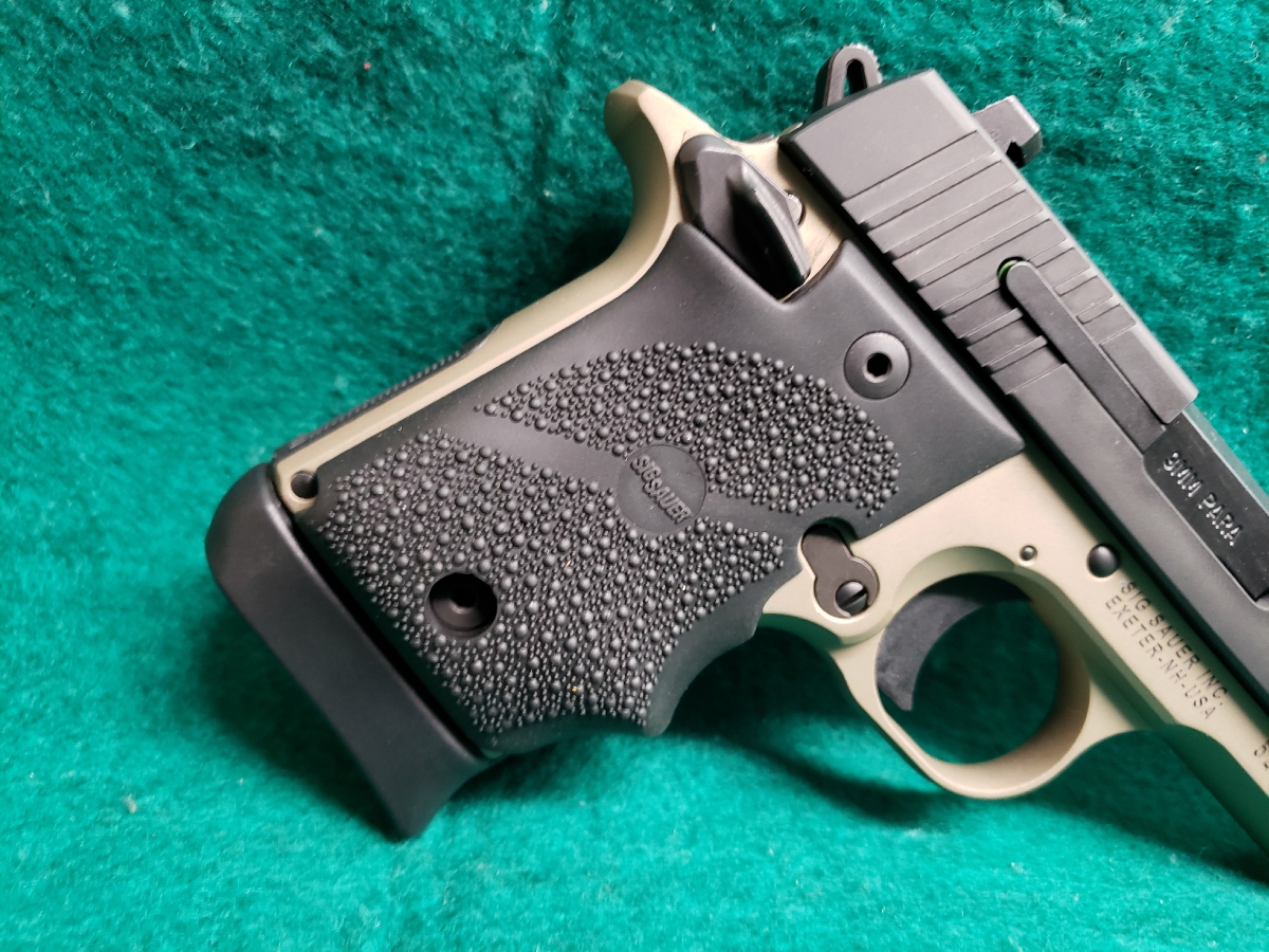 Sig Sauer P938 - 938-9-Db-Smbi - In Original Case. W-2 Mags. Desert Fde ...