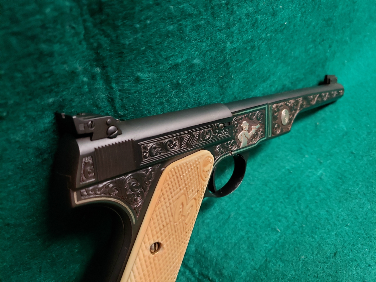 Colt Woodsman Match Target Bullseye - Engraved By Valenya W-Silver ...