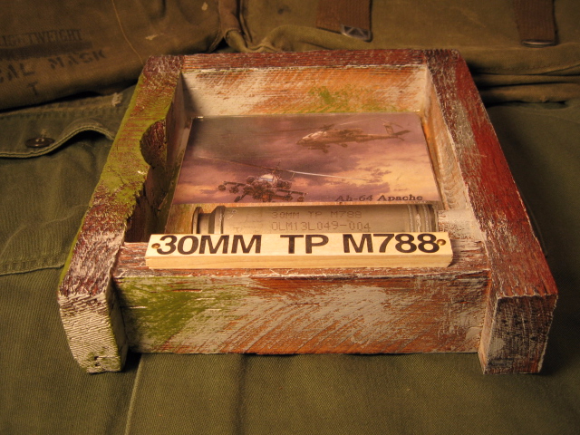 30MM Display US Military AH-64 Apache TP M788 Iraq 13770959 ...