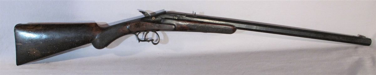 Flobert Antique Rifle, Single-Shot, Lifter-Action, Octagonal Barrel ...