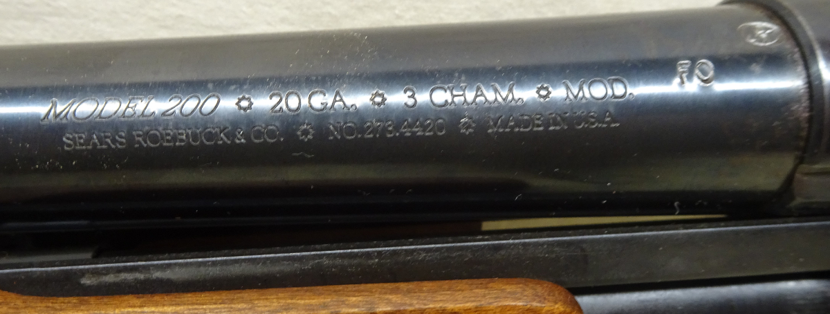 Sears (Winchester 1200) .20 Guage Pump Action 20 Ga For Sale at ...