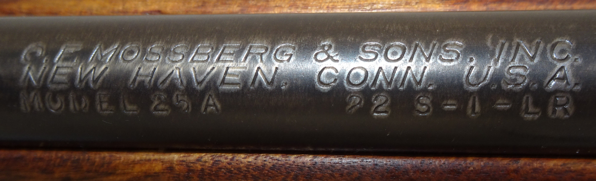 Mossberg Model 25a, 22 Caliber Bolt Action Single Shot Rifle .22 Lr For ...