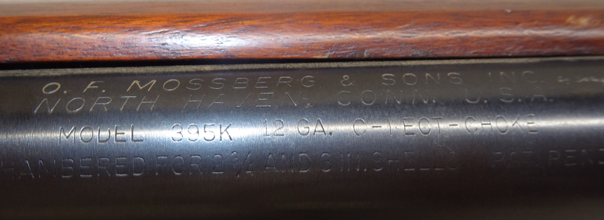 Mossberg Model 395-K, 12 guage bolt ation shotgun 17388282 - GunAuction.com