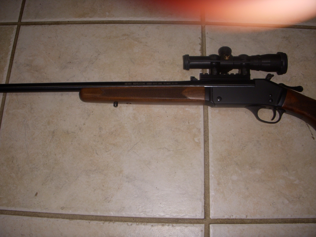 Henry Single Shot, Sighted In ,Put In Safe, Looked As New .357 Magnum ...