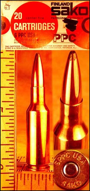 One Cartridge, Sako 6mm Ppc, Soft Point (S-150) For Sale at GunAuction ...