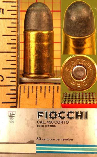 450 Revolver, Short Colt, Adams, Corto (B-385)