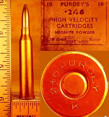 One Cartridge, .246 Purdey, Visa, Mastercard For Sale at GunAuction.com ...