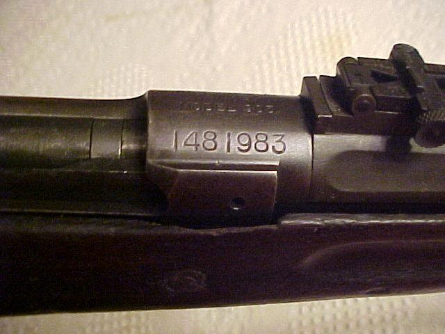 Springfield Arms Company 1903 Springfield Rifle, high number receiver.