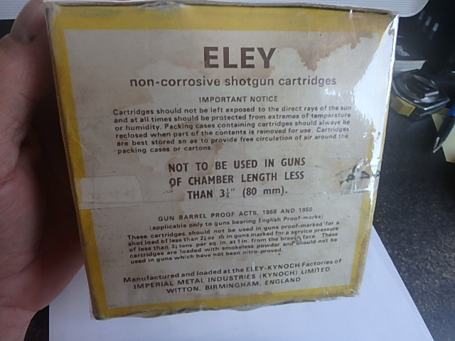 Full 25 Rds Neat Paper Eley 8 Gauge Shells Full Box .25 Acp For Sale at ...