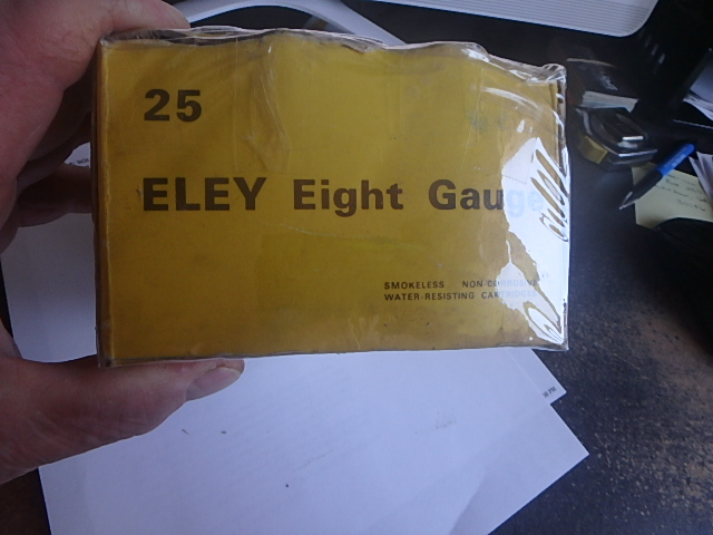 Full 25 Rds Neat Paper Eley 8 Gauge Shells Full Box .25 Acp For Sale at ...