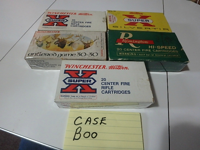 5 Full Old 30-30 Boxes Look Silvertip Winchester R .30-30 Winchester ...