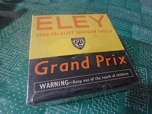 12 Ga Eley Grand Prix Full Box Orange Paper Shells 7-1/2 Shot Neat Box ...