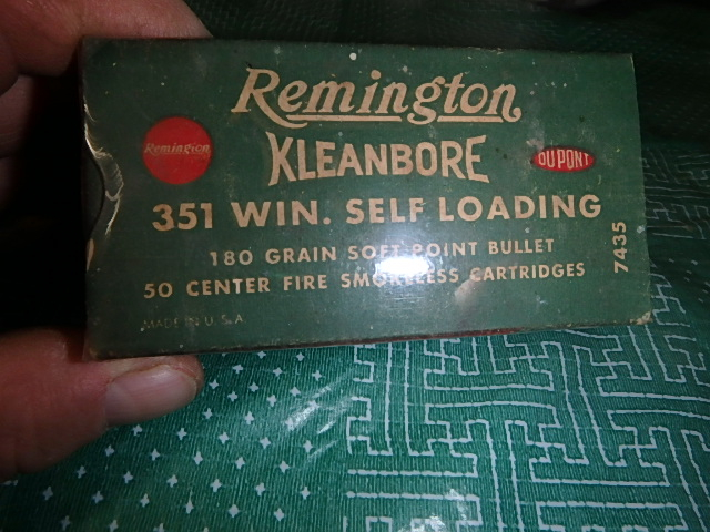 Box Of Remington In 351 Winchester Self-Loading 180 Gr .351 Wsl For ...