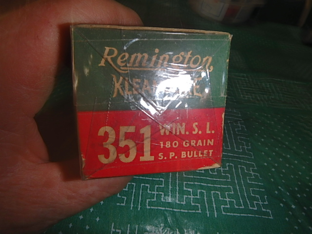 Box Of Remington In 351 Winchester Self-Loading 180 Gr .351 Wsl For ...