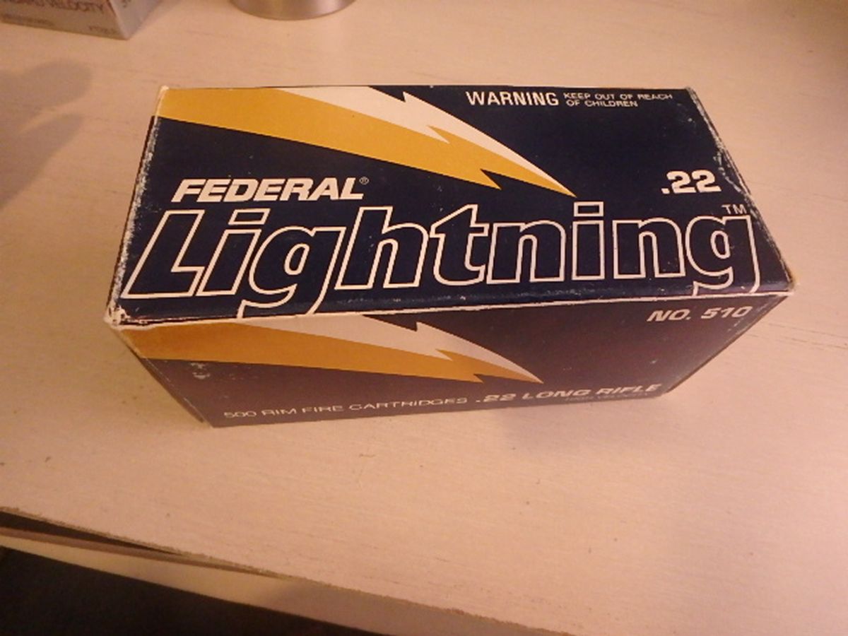 Full 500 Rd 22 Federal Lightning Long Rifle Brick 10 Boxes For Sale at ...