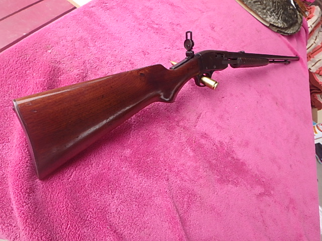 22 Cal Western Field Model 80 Pump & Tang Sight Looks Like A Old Savage ...