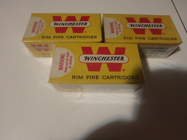 3 Full Older 22 Winchester Auto Ammo Full Boxes .22 Winchester ...