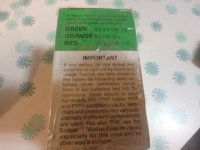 Eclipse Green Full 12 Ga Eclispe Full Box All Green Plastic Shells No 8 ...