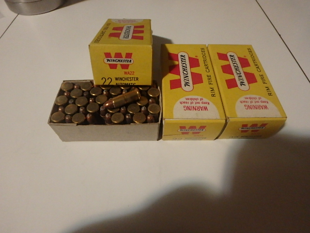 3 Full Older 22 Winchester Auto Ammo Full Boxes .22 Winchester ...