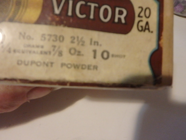 2 Pc Peters Victor 10 S 20 Ga In A Peters Victor 2 Piece Box In The No ...