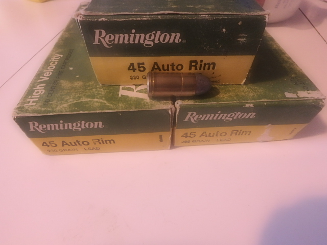 Here Are 3 Full Boxes Remington 45 Auto-Rim Ammo 150 Rds .45 Acp For ...