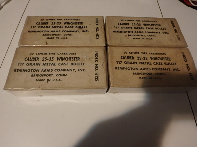 Peters Cartridge Company 4 FULL BOXES REMINGTON 25-35 WINCHESTER AMMO ...