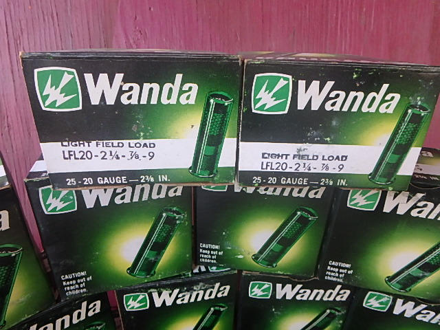 Smith & Wesson FULL 20 GA 500 RD CASE OF GREEN SEE THROUGH WANDA SHELLS ...