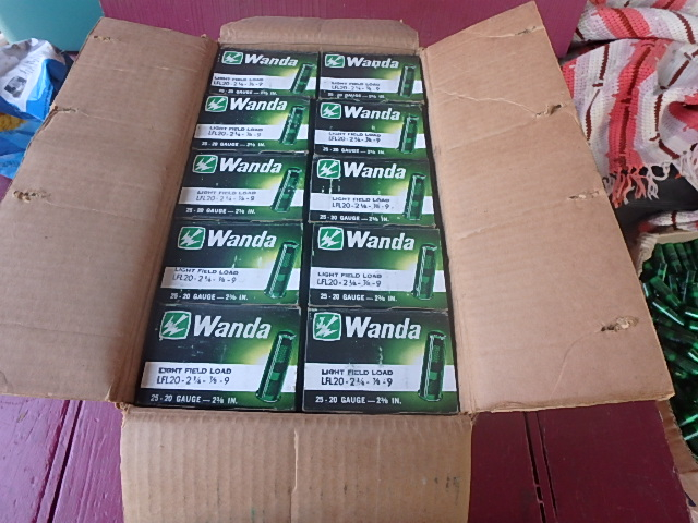 Smith & Wesson FULL 20 GA 500 RD CASE OF GREEN SEE THROUGH WANDA SHELLS ...