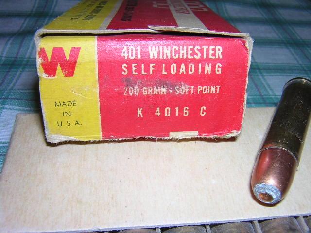 Winchester Full Box 401 Self Loader 200 Gr For Sale at GunAuction.com ...