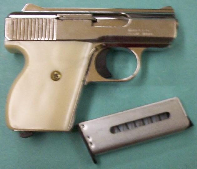 Lorcin Engineering Co., Inc. Lorcin L25 Nickel W/White Wrap Around ...