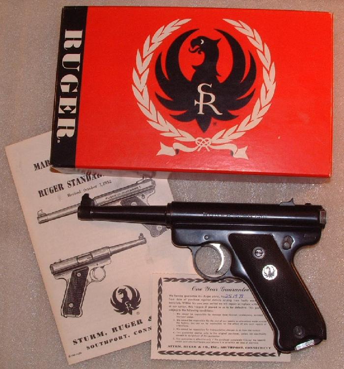Sturm, Ruger & Co. Early Ruger Mark I Standard Pistol 22 Lr W/Box For ...