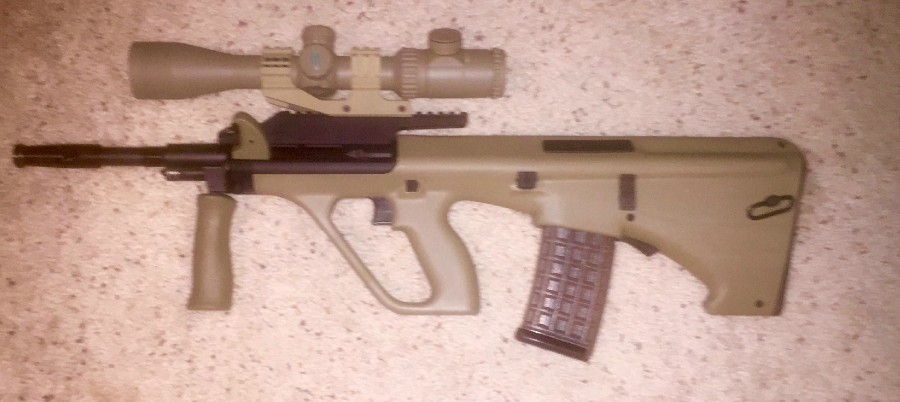 Steyr Aug 223 Annb Dk Earth W/Matching Scope + .223 Rem. For Sale at ...