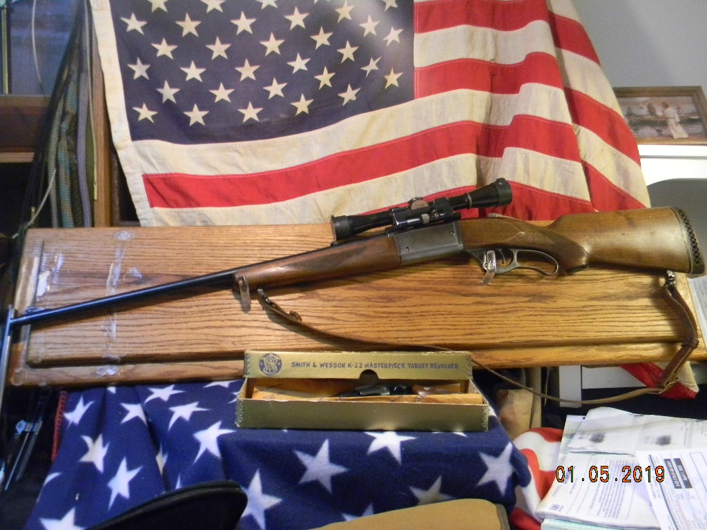 Savage 99 Circa 1951 Pachmayr Flip Over Mount, Leupold Scope .300 ...