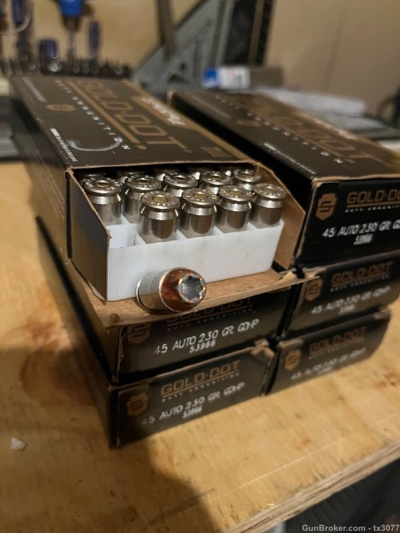 Pictures: 45 acp SPEER GOLD DOT LE Duty Ammunition 45 AUTO 230 Grain ...