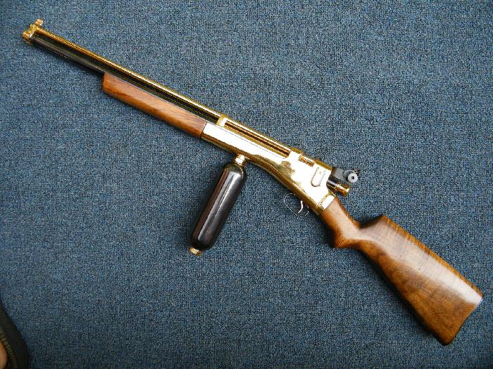Crosman Mod. 101 .21 Cal Gallery Gun Gold Plated For Sale at GunAuction ...