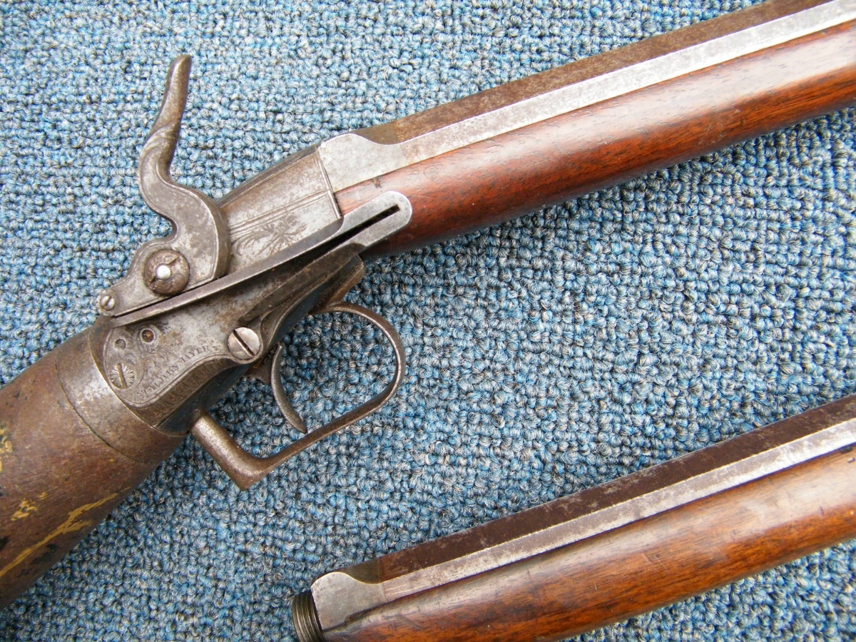 Antique Staudenmayer Butt Reservoir Cased Air Rifle Circa 1820 - Very ...