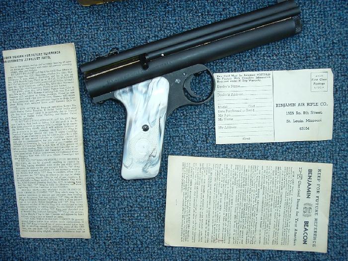 Benjamin Model 422 Semi-Automatic Pislol In Box For Sale at GunAuction ...