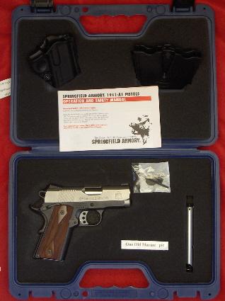 Springfield Armory Lw Bi -Tone 1911 Micro Compact Px9801l .45 Pistol W ...