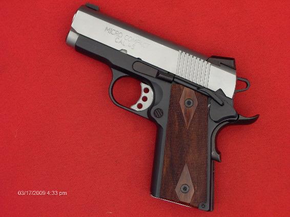 SPRINGFIELD ARMORY LW BI -TONE - 1911 MICRO COMPACT PX9801L .45 PISTOL ...
