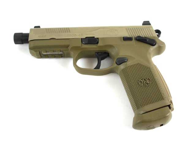 Fnh Fnp-45 Tactical .45 Acp Semi-Automatic Pistol With Threaded Barrel ...