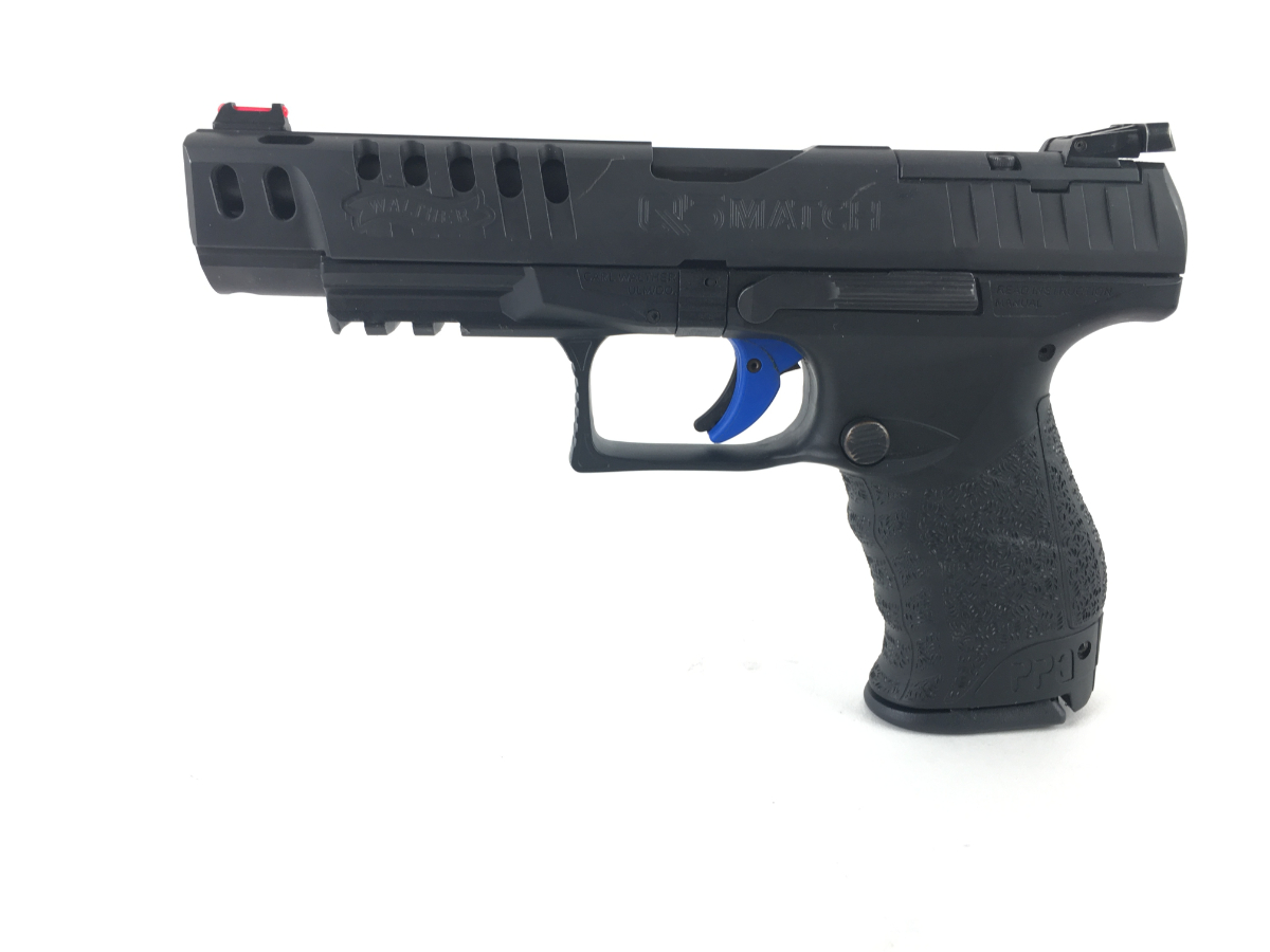 Walther Ppq Q5 Match Tenifer Finish Blue Trigger 5 " Barrel Grip Kit 2 ...