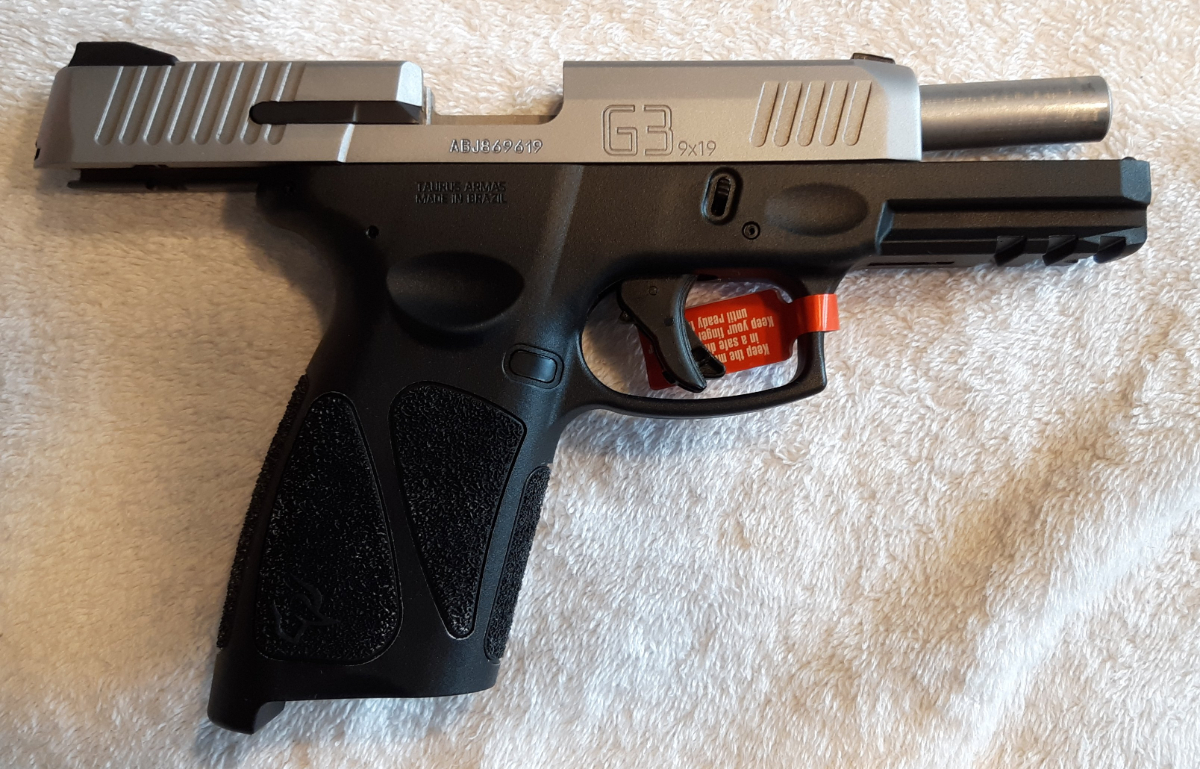 Taurus G3 Black With Stainless Steel Slide And 2 15 Round Magazines 9mm ...