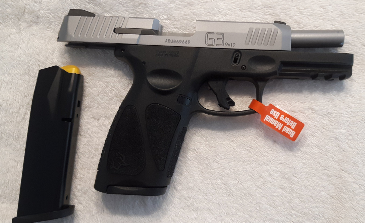 Taurus G3 9mm Black With Stainless Steel Slide And 2 15 Round Magazines ...